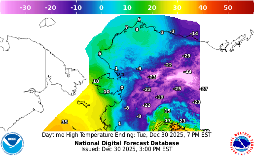 NOAA Graphical Forecast for Northern Alaska
