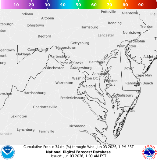 NOAA Graphical Forecast for Maryland
