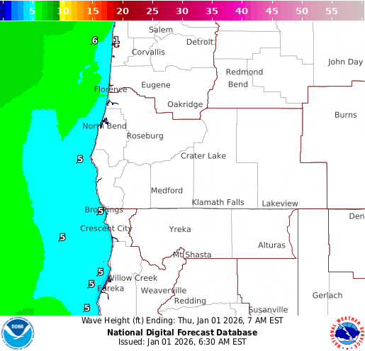 NOAA Graphical Forecast for Medford, OR
