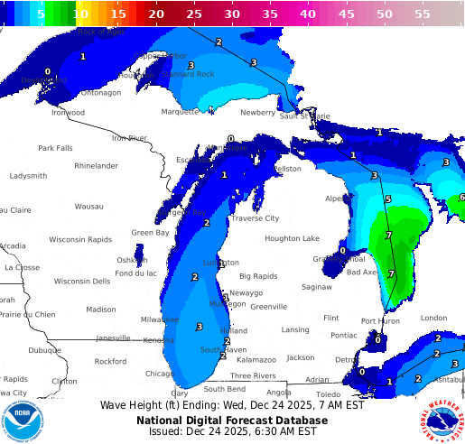 NOAA Graphical Forecast for Michigan