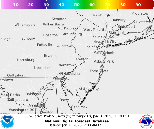 NOAA Graphical Forecast for New Jersey