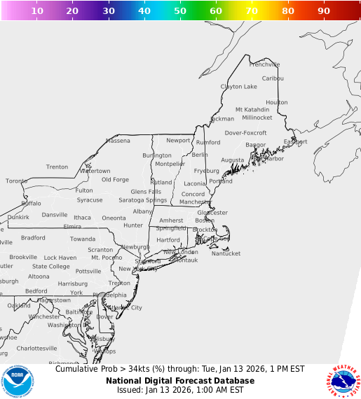 NOAA Graphical Forecast for Northeast
