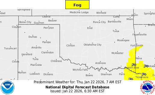 NOAA Graphical Forecast for Oklahoma