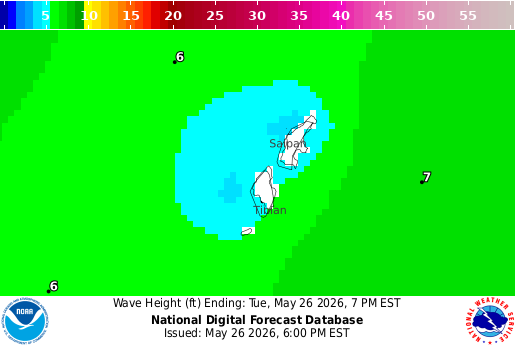 NOAA Graphical Forecast for Tinian & Saipan