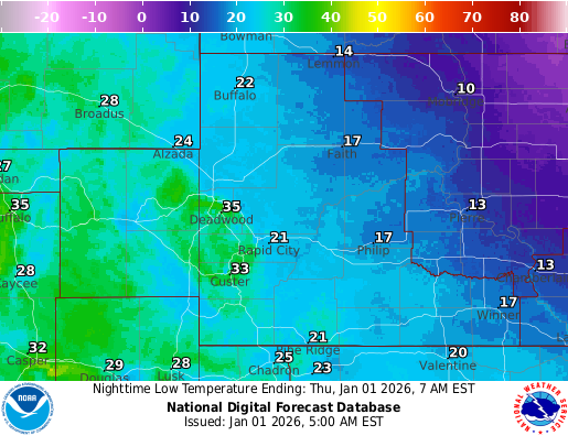 NOAA Graphical Forecast for Rapid City, SD